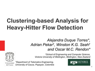 Clustering-based Analysis for Heavy-Hitter Flow Detection | PDF