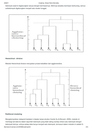 Clustering skripsi teknik informatikac | PDF