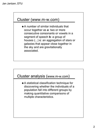 Clustering tutorial | PDF | Physics | Science