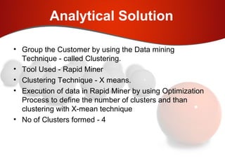 Data Mining Technique Clustering on Bank Data Set | PPT