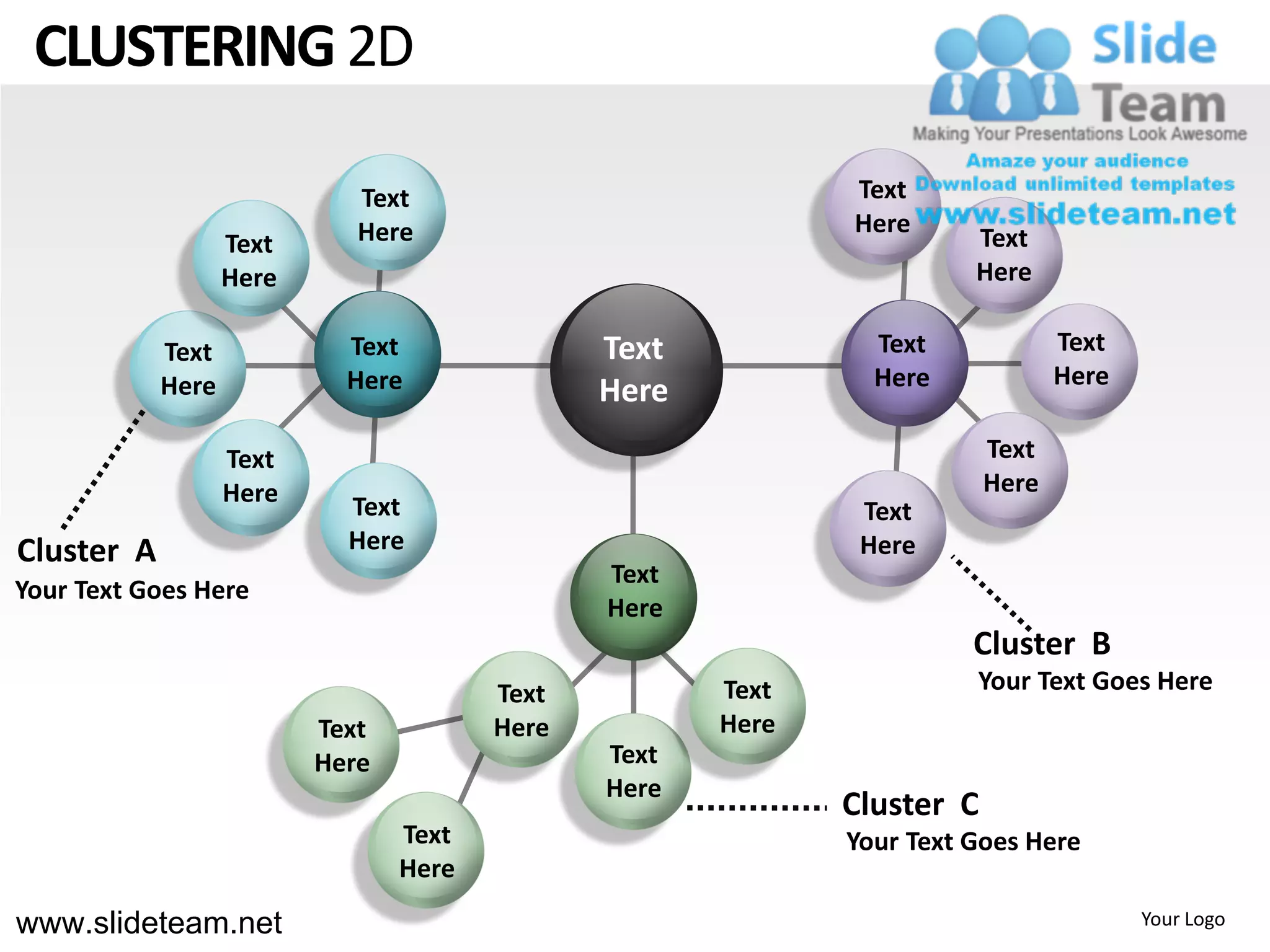 Clustering 2d powerpoint presentation slides. | PPT