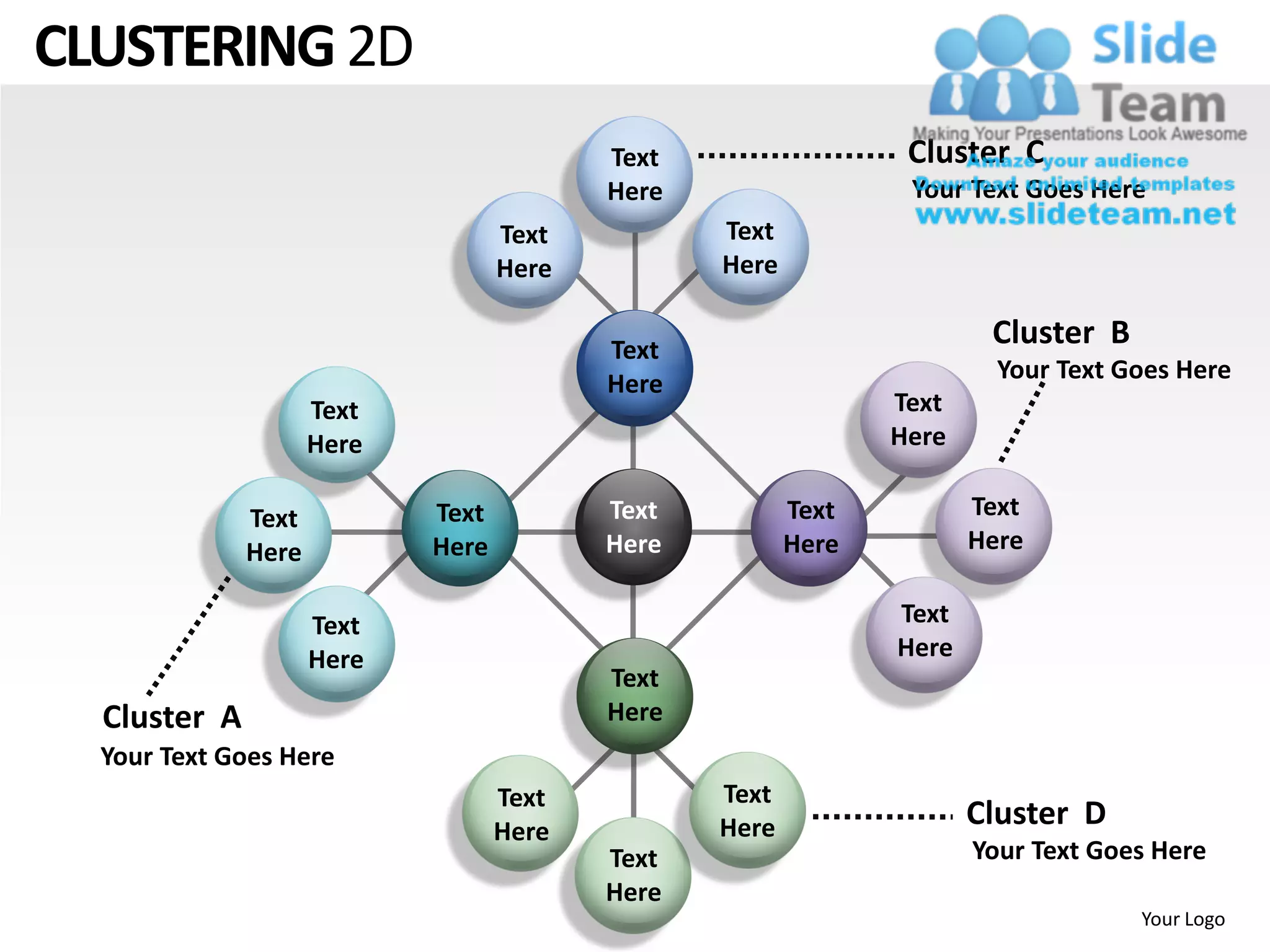 Clustering 2d Powerpoint Presentation Slides Ppt Templates Ppt