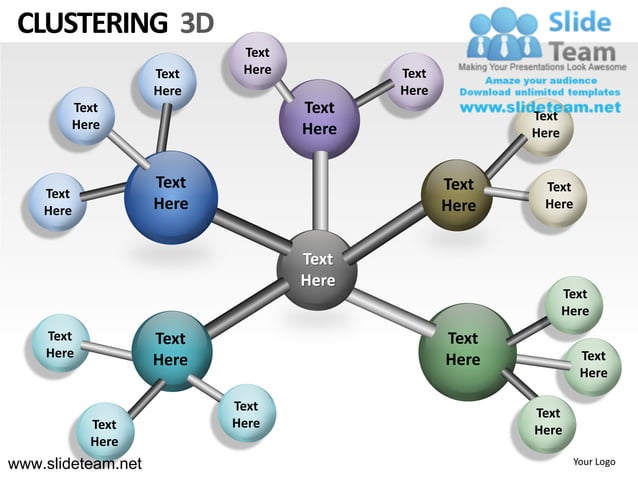 Clustering 3d powerpoint ppt templates. | PPT