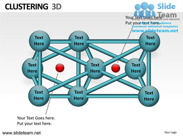 Clustering 3d powerpoint ppt templates. | PPT