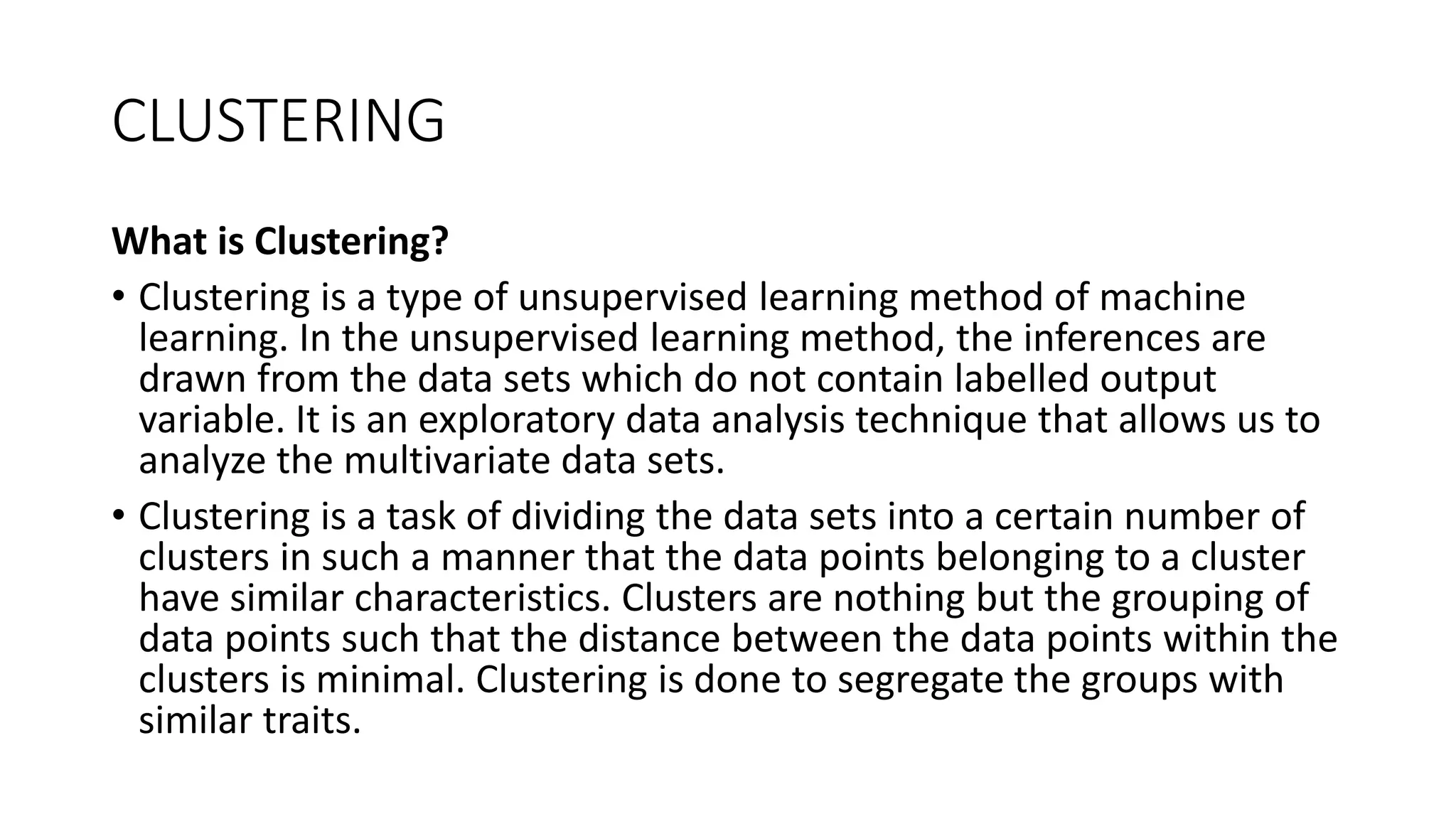 Clustering And Distance Metrics Pptx