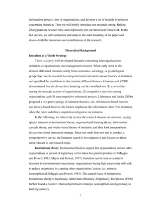 Clustering and Imitation in Innovation Strategy: Toward an Incumbent ...