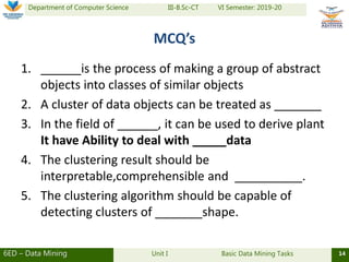 Clustering, application, methods u 1 | PPT