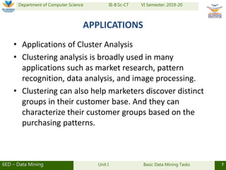 Clustering, application, methods u 1 | PPT