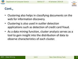 Clustering, application, methods u 1 | PPT