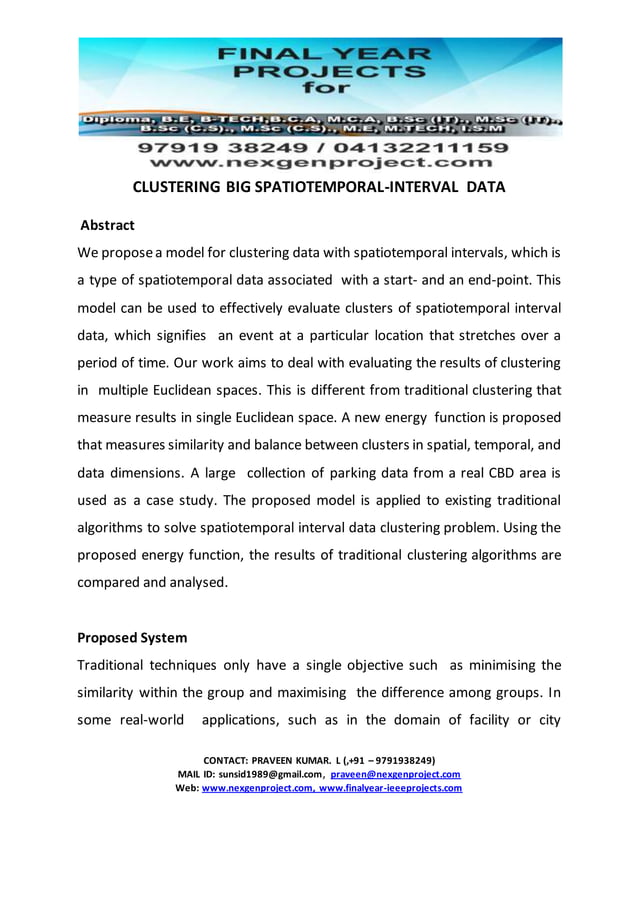Clustering big spatiotemporal interval data | PDF