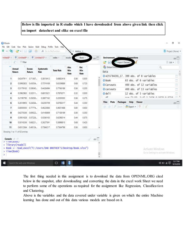 REGRESSION, CLUSTERING AND CLASSIFICATION IN R-STUDIO | PDF