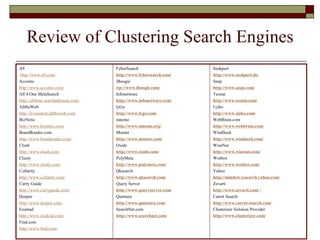 clustering_classification.ppt | Search | Internet