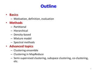 clustering density technidques in machine learning | PPT