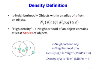 clustering density technidques in machine learning | PPT