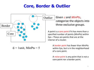 clustering density technidques in machine learning | PPT