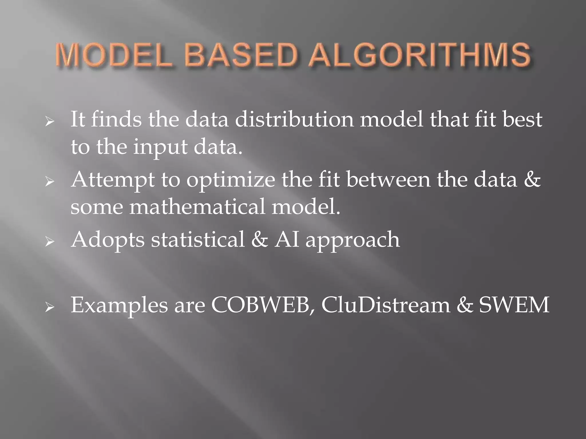 Clustering for Stream and Parallelism (DATA ANALYTICS) | PPTX