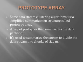 Clustering for Stream and Parallelism (DATA ANALYTICS) | PPTX