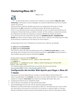 Clustering j boss7 | PDF
