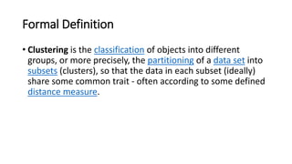 Clustering part 1 | PPTX