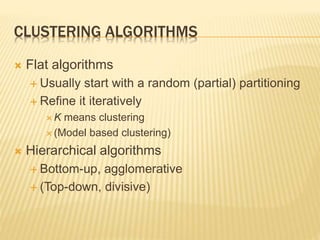 Clustering ppt | PPT