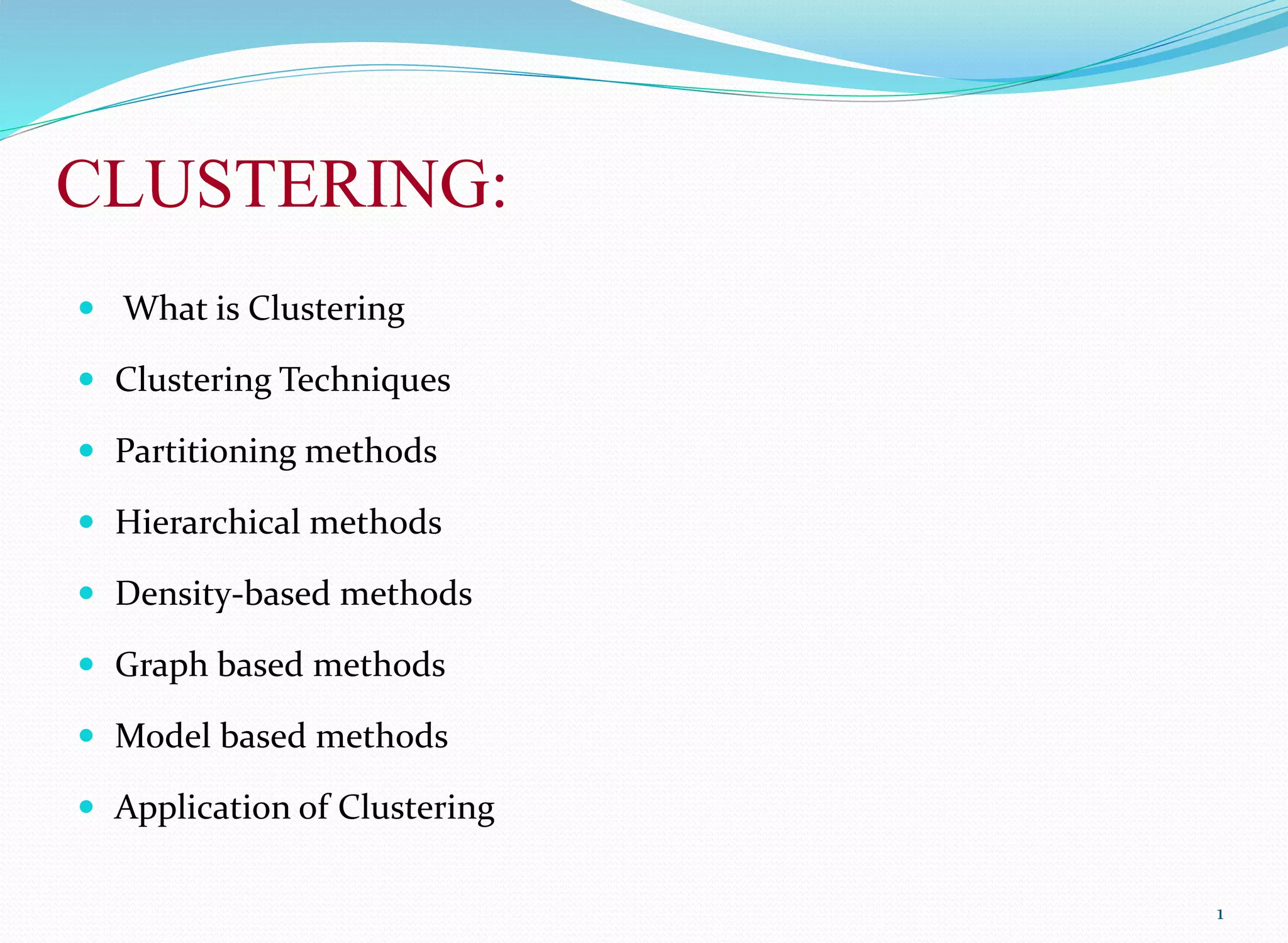 clustering ppt.pptx | Computing | Technology & Computing