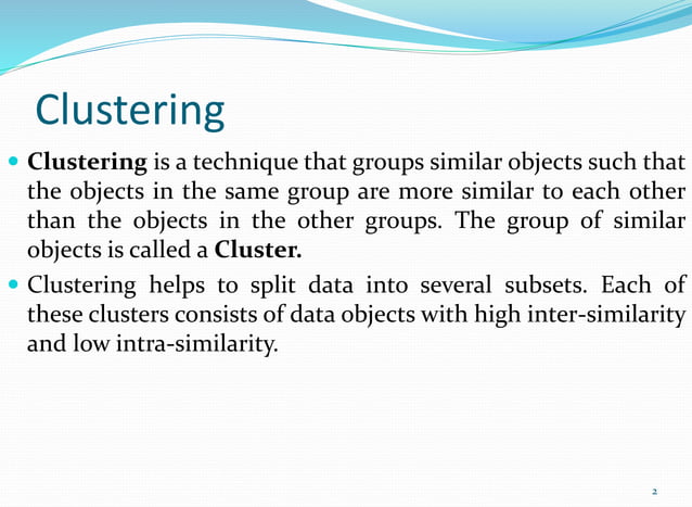 clustering ppt.pptx | Computing | Technology & Computing
