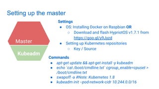 Clustering tensor flow con kubernetes y raspberry pi | PPT