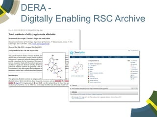 Clustering the royal society of chemistry chemical repository to enable ...