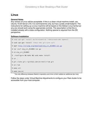 Configure a Riak Cluster | PDF