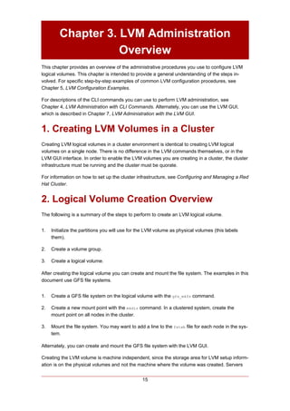 Cluster logical volume_manager | PDF
