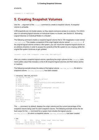 Cluster logical volume_manager | PDF