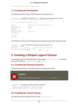 Cluster logical volume_manager | PDF