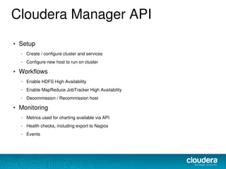 Cluster management and automation with cloudera manager | PDF