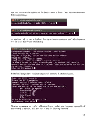 Cluster Setup Manual Using Ubuntu and MPICH | PDF