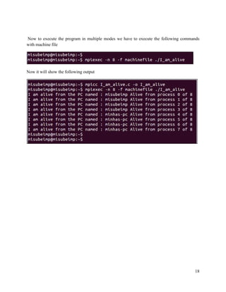 Cluster Setup Manual Using Ubuntu and MPICH | PDF