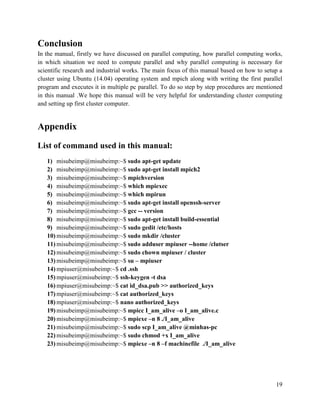 Cluster Setup Manual Using Ubuntu and MPICH | PDF