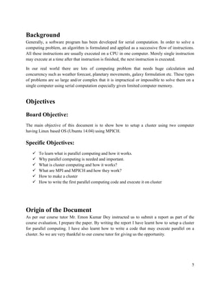 Cluster Setup Manual Using Ubuntu and MPICH | PDF
