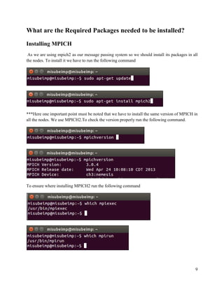 Cluster Setup Manual Using Ubuntu and MPICH | PDF