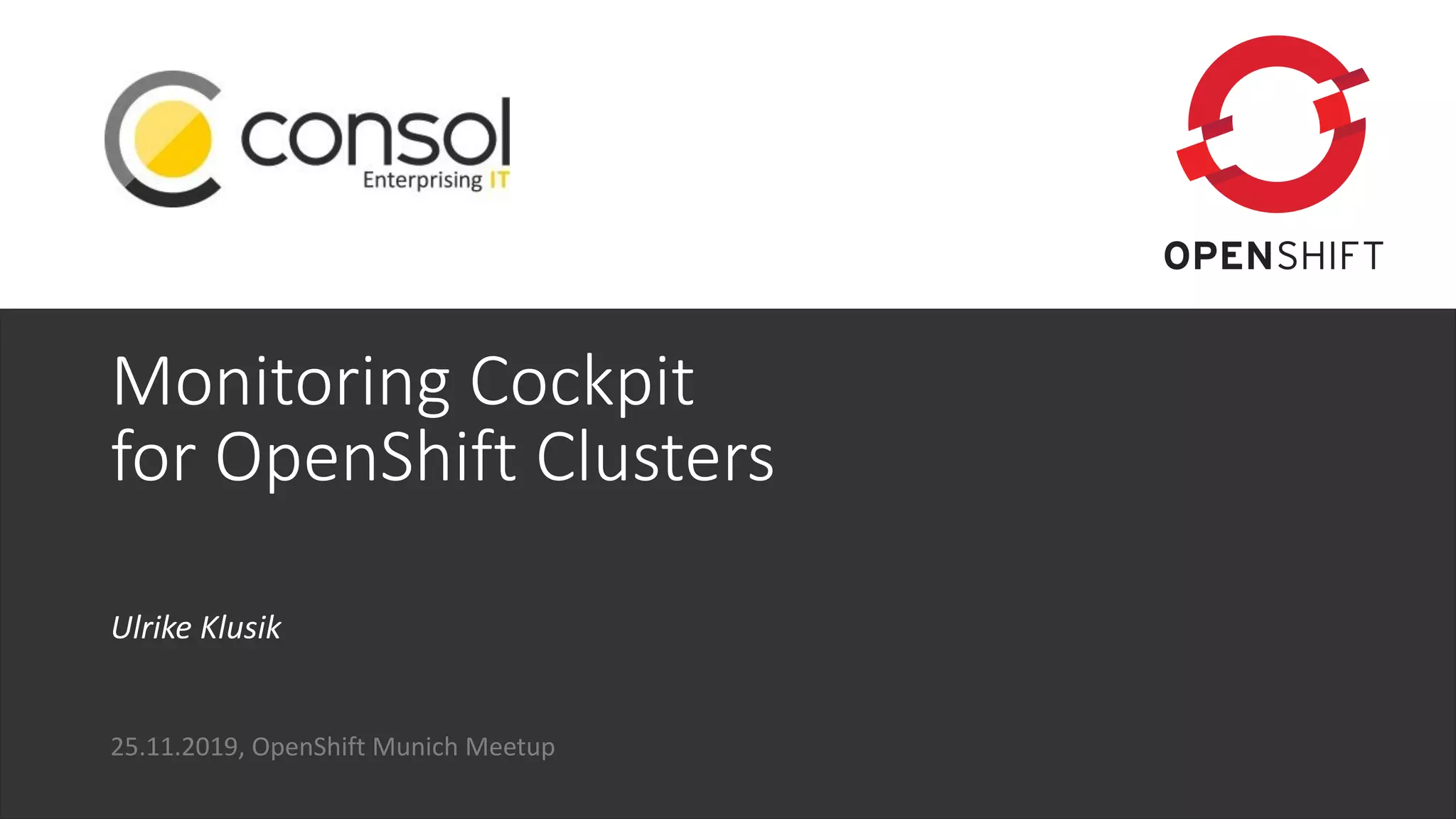 Monitoring Cockpit For Openshift Clusters Ppt