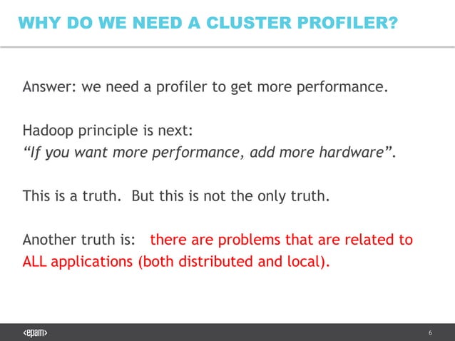Hadoop cluster performance profiler | PPT
