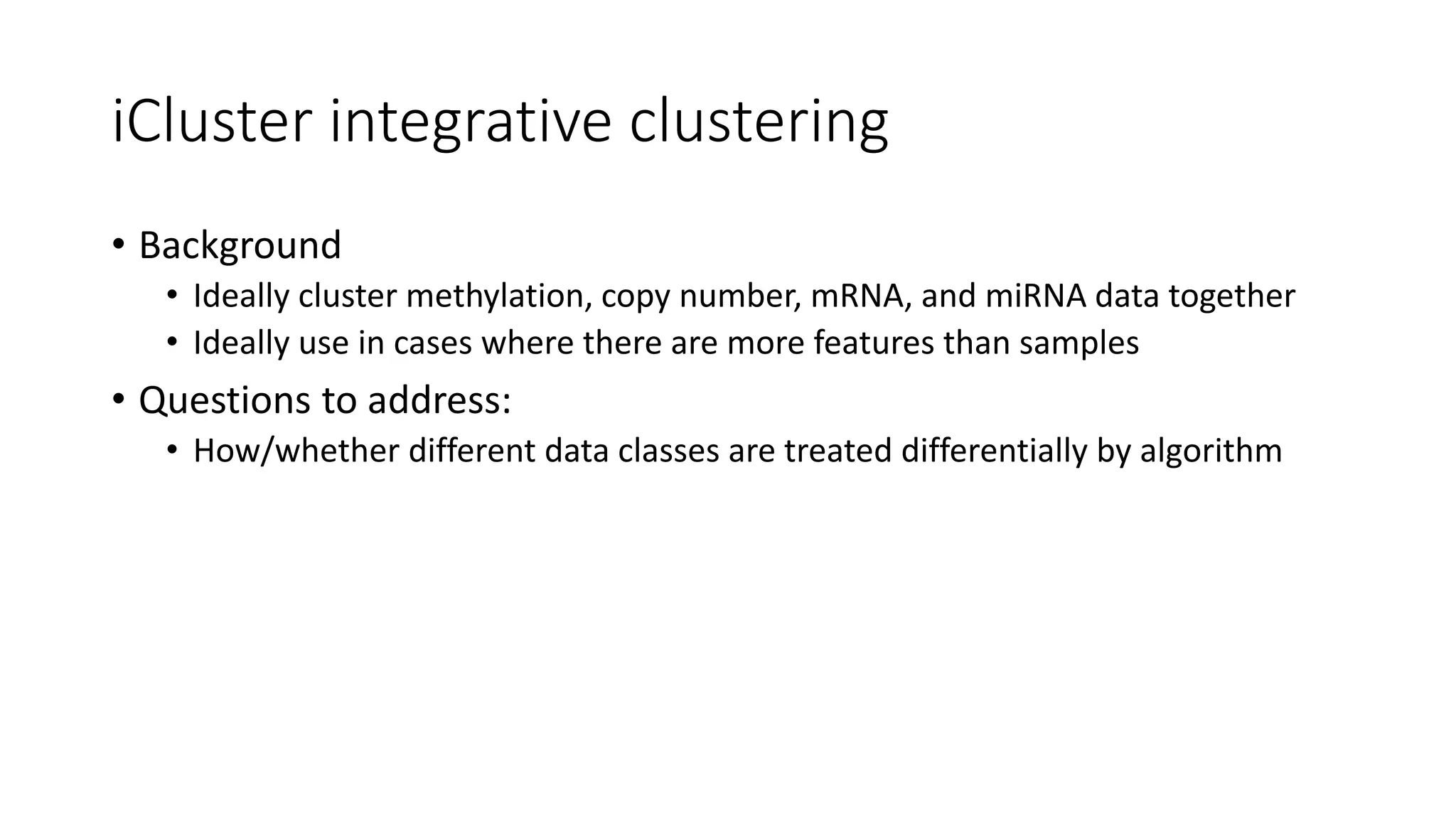 Lab Presentation, Molecular Data Cluster Algorithms | PPTX | Biological Sciences | Science