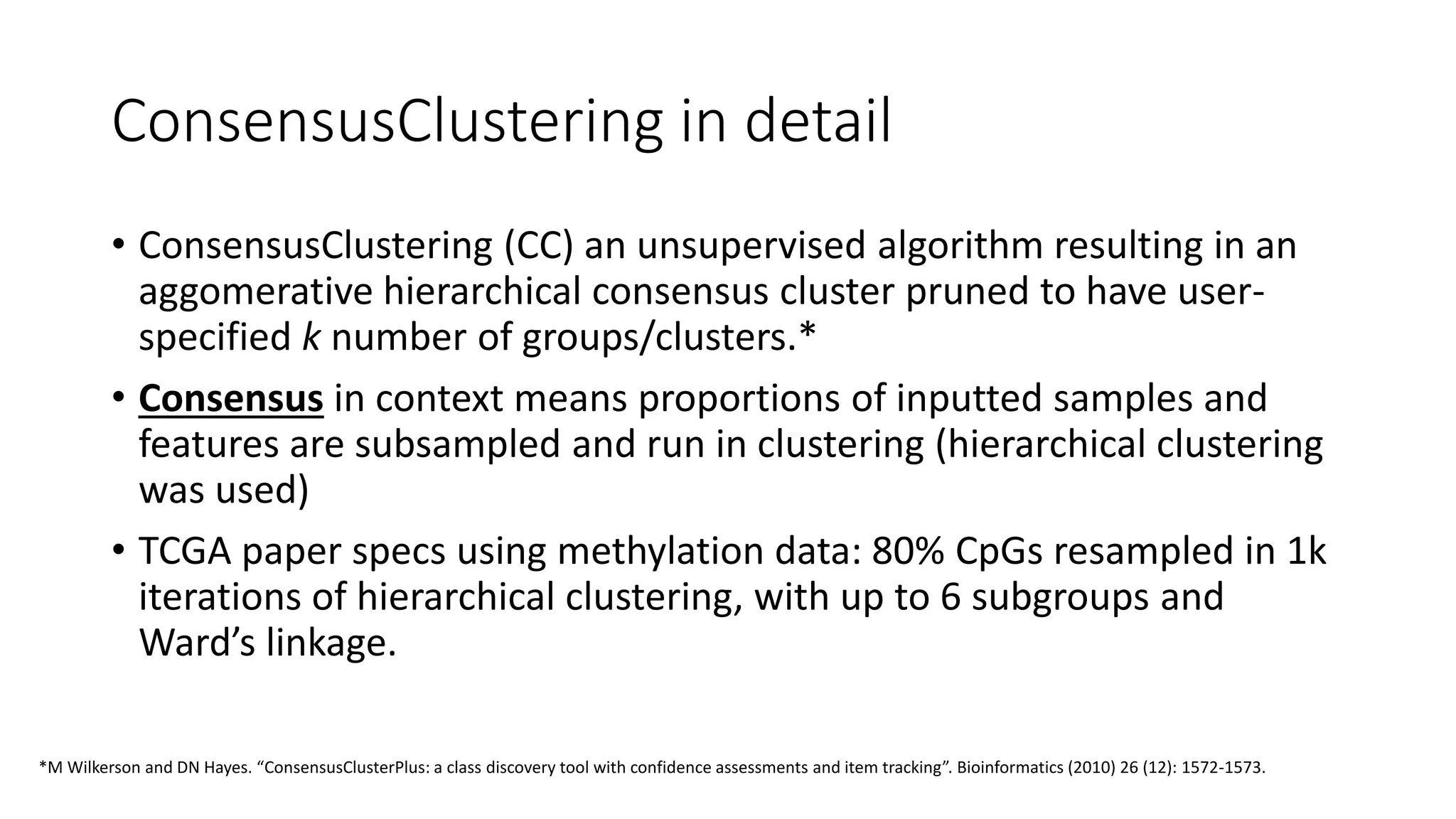 Lab Presentation, Molecular Data Cluster Algorithms | PPTX | Biological Sciences | Science
