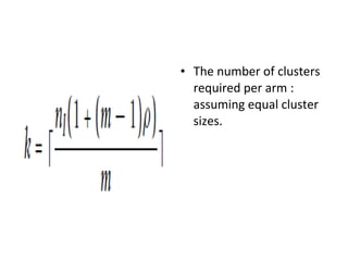Cluster randomization trial presentation | PPT