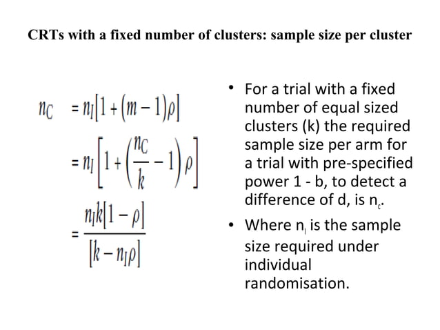 Cluster Randomization Trial Presentation Ppt Physics Science