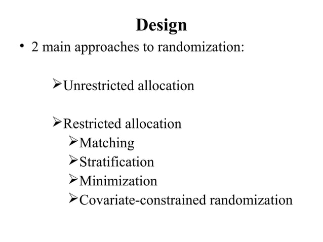 Cluster Randomization Trial Presentation Ppt Physics Science