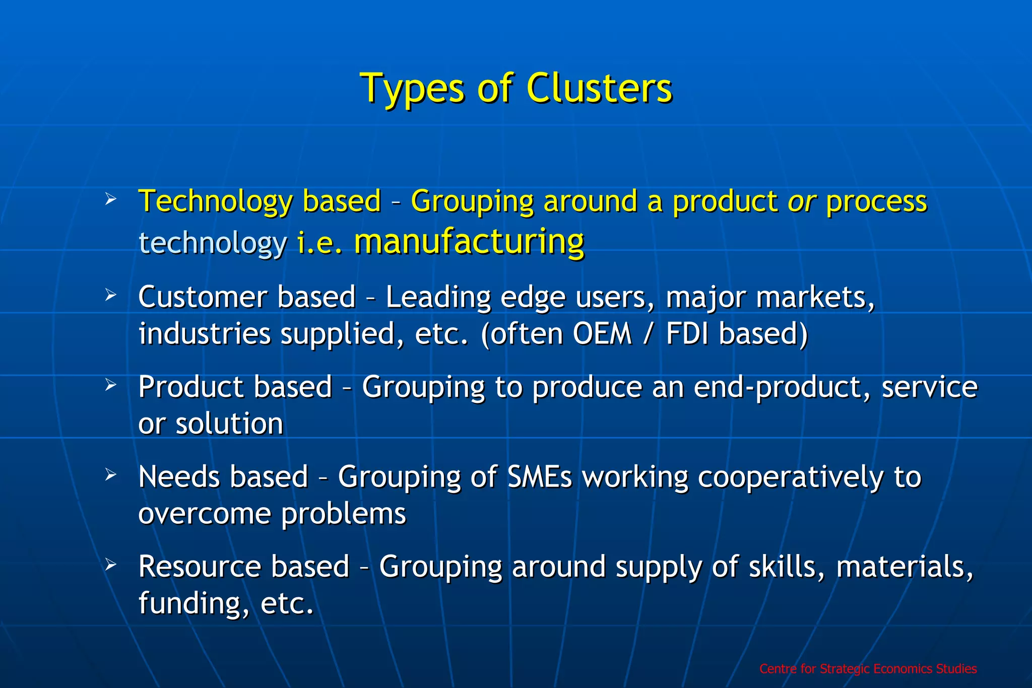‘INDUSTRY CLUSTERS - A NEW MODEL FOR INDUSTRY INNOVATION AND ...