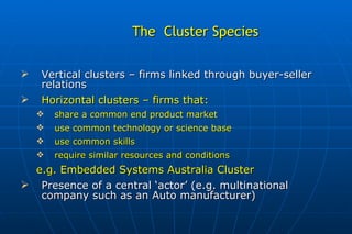 ‘INDUSTRY CLUSTERS - A NEW MODEL FOR INDUSTRY INNOVATION AND ...