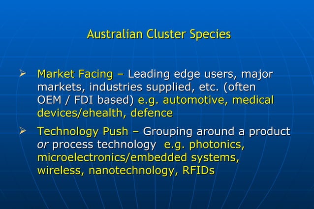 ‘INDUSTRY CLUSTERS - A NEW MODEL FOR INDUSTRY INNOVATION AND ...