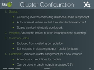 BigML Education - Clusters | PDF