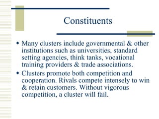 Clusters & New Economics Of Competition 1 | PPT | Free download